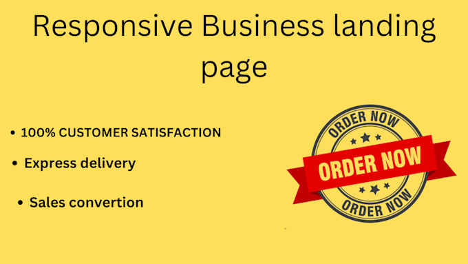 Create responsive business landing page by Ruqoyah321 | Fiverr