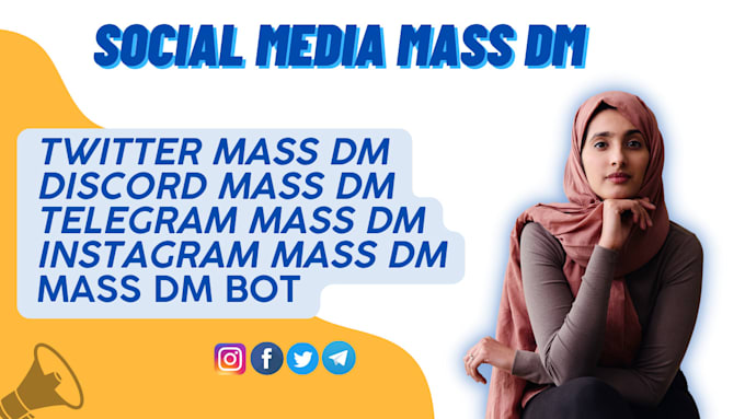 Do discord mass dm, telegram, instagram mass dm, twitter mass dm, mass ...