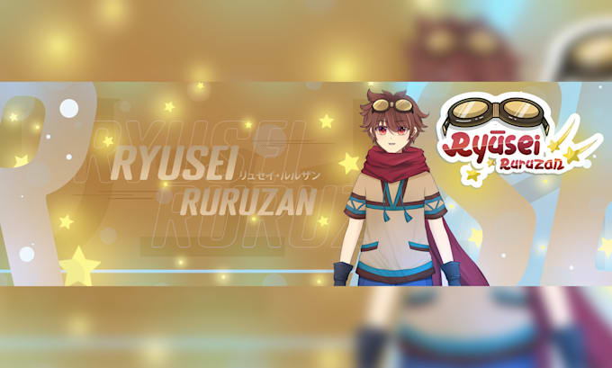 Design anime style twitter banner for vtuber or anime lover by ...