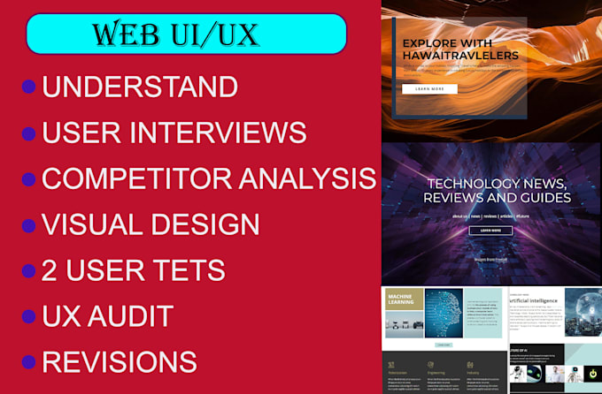 Create creative web ui design, dashboard, landing page by ...