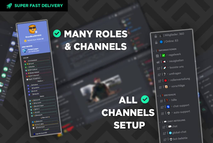 Make you an advanced discord server by Mrvs0pgaming | Fiverr