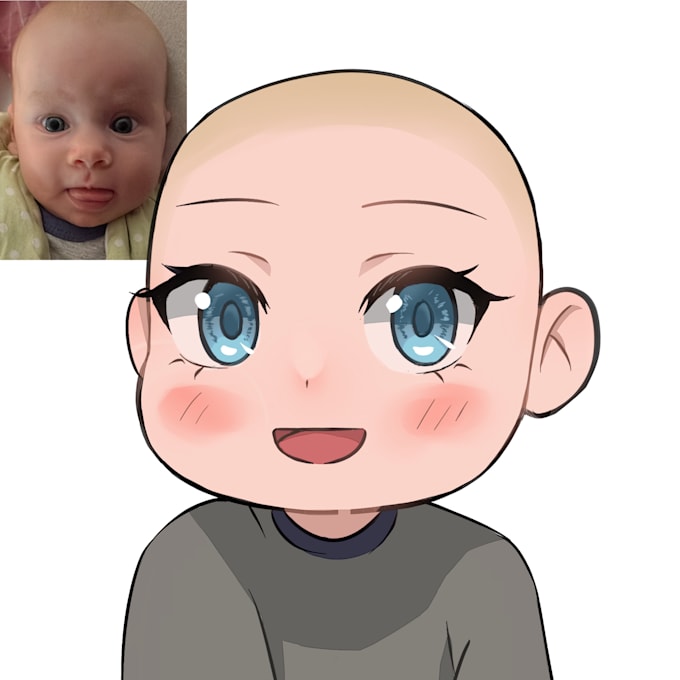 Draw you chibi characters from your photo by Artofcharlene | Fiverr