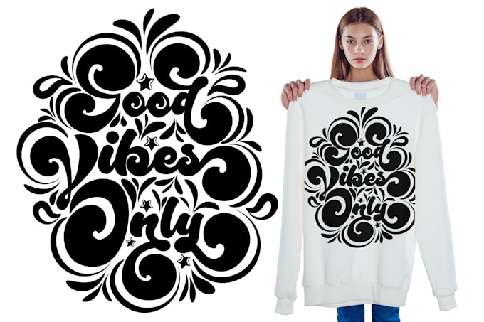 Create custom hand lettering retro typography for t shirt by Fineday28 ...