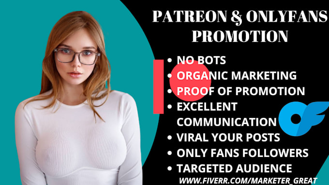 Promote your patreon page and onlyfans to millions of fans by Marketer ...