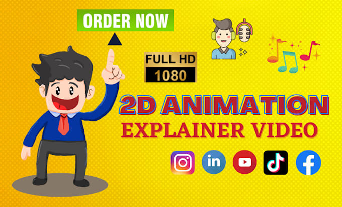 Create 2d animated explainer and short ads videos for business and sales in hd by Mahif23 | Fiverr