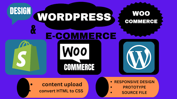 Design wordpress woo commerce and ecommerce website by Graphiczest | Fiverr