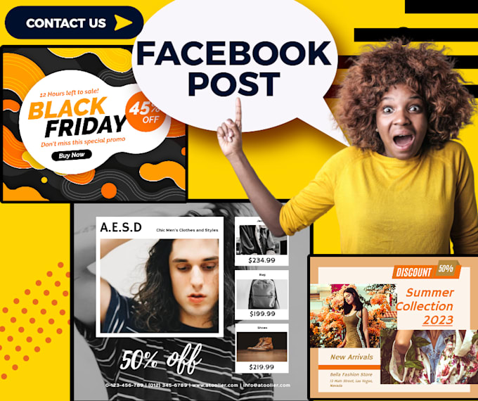 Rush attractive facebook media graphic ads design in less than 24 hours ...