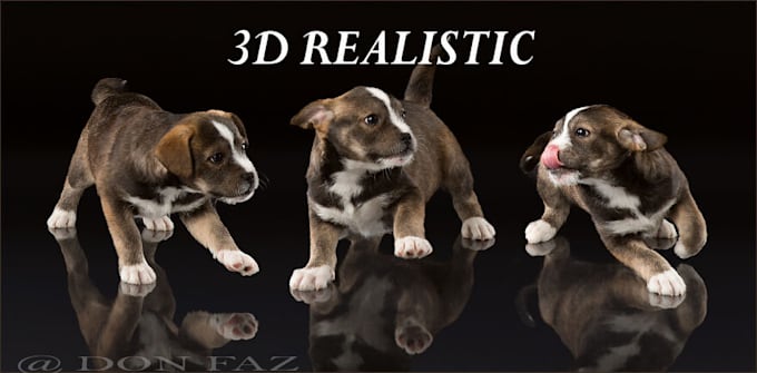 3d realistic animals, pets nft character modeling nft art by Fazdon269 ...
