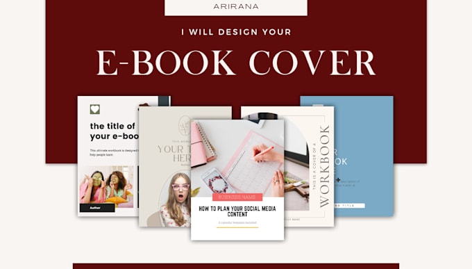 Create your notebook cover by Arirana | Fiverr