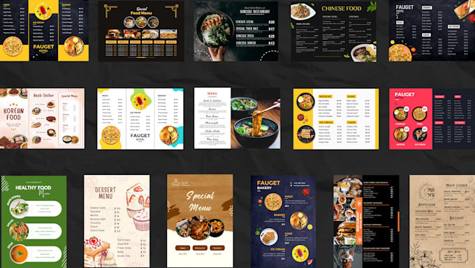 Design professional food menu, invoice by Bahar1977 | Fiverr