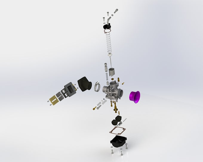 Make 3d models of mechanical parts, assemblies, steel structures and 2d ...