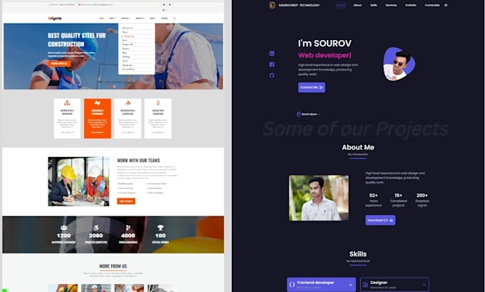 Convert psd to html and figma to html with responsive design using bootstrap by Sourov360tech ...