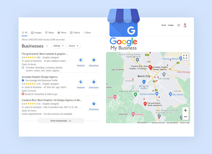 Do google my business account setup and gmb listing by Acredas | Fiverr