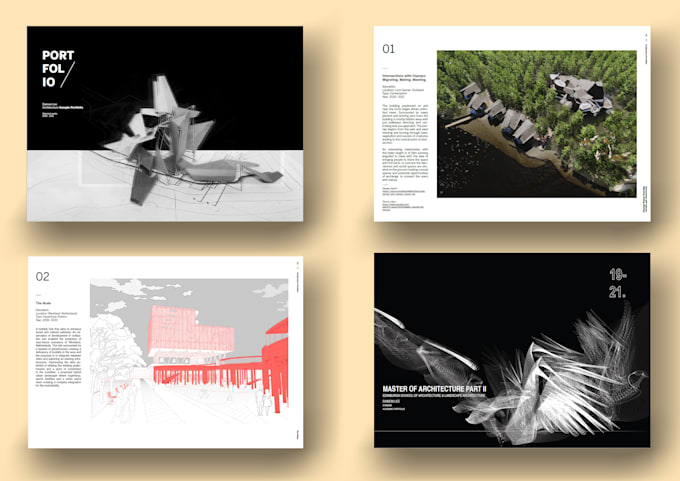 Create your architectural portfolio, cv and presentation by Damonhwlee ...