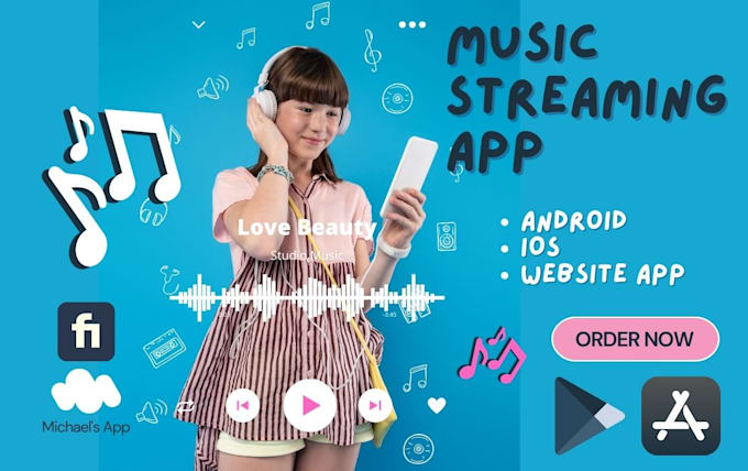 Build music streaming app, music app, live streaming by Michaels_app ...