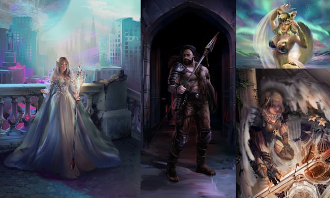 Do illustrations, concept art in game and fantasy artstyle by ...