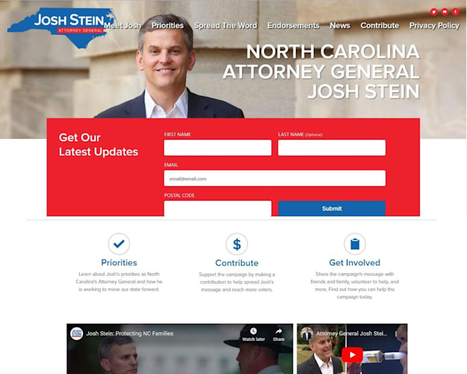Political campaign website, campaign website, politician, political ...