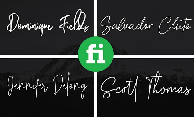 Design cursive, handwritten, signature, calligraphy logo by ...