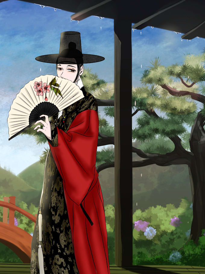 Draw anything in manhwa or webtoon style by Jeniferririn | Fiverr