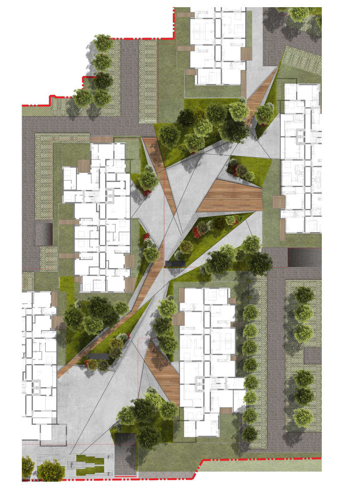 2d collages of plan, section, and elevation with photoshop by Si_world ...