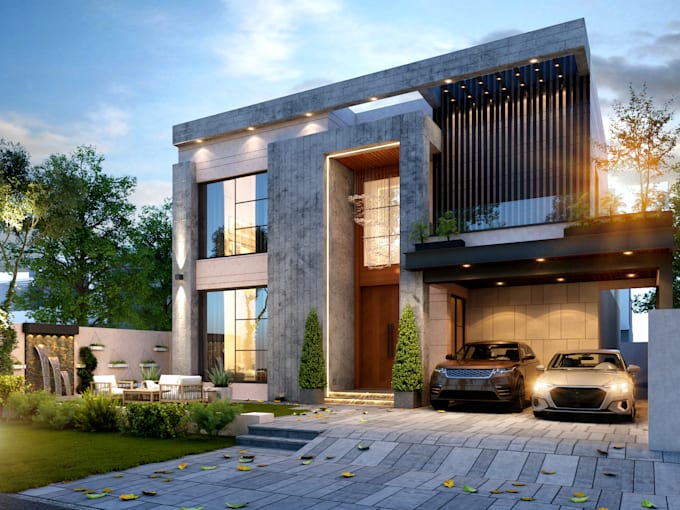 Do realistic exterior rendering 3d max vray by Ar_design36 | Fiverr