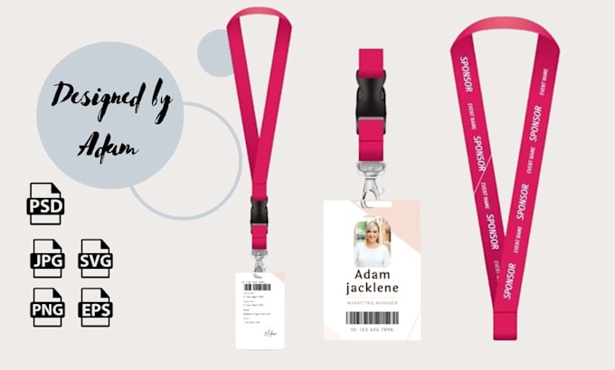 Design your modern identity card, and staff badges by Adam_jacklen | Fiverr