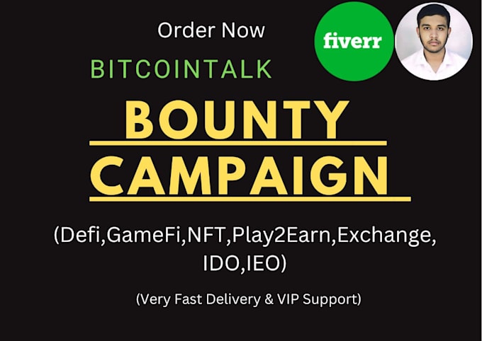 Create and manage your bounty campaign on bitcointalk by Sakib505 | Fiverr
