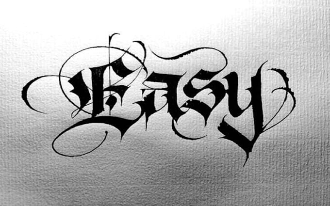 Write in gothic calligraphy for you by Letter_studio | Fiverr