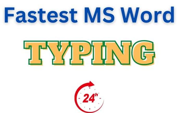 Do fastest word english typing in one day by Engr_kashi11 | Fiverr
