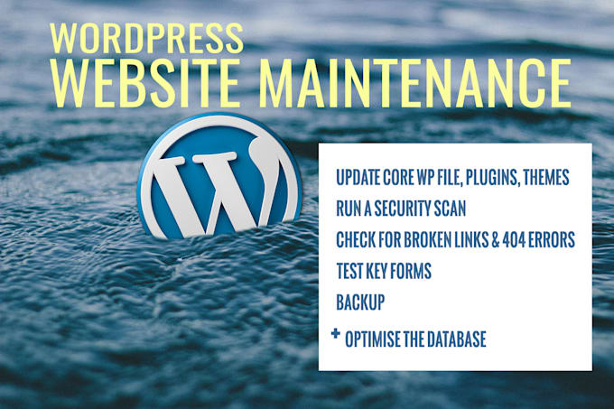 Do weekly and monthly maintenance for your wp site by Minitry | Fiverr