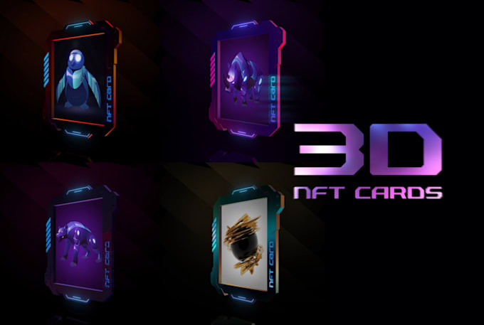 Create unique 3d animated nft card, trading cards by Alternatefuture ...
