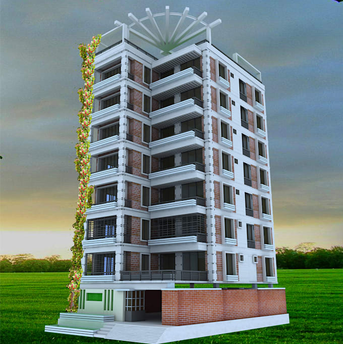 Do 3d building model by Mdrender | Fiverr