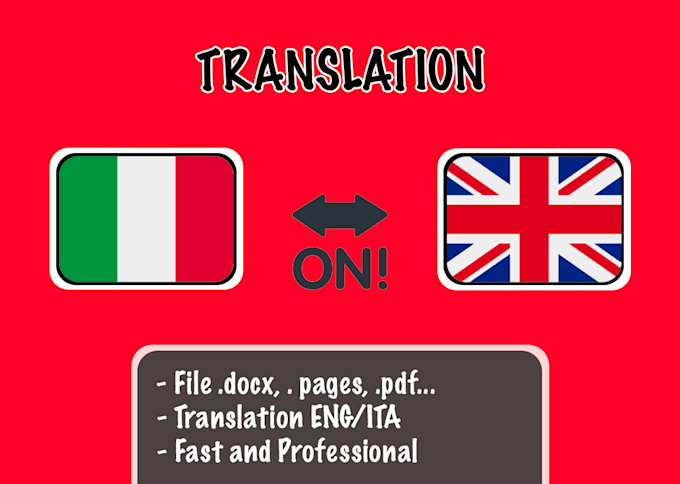 Translate eng to ita your file by Elena_mape | Fiverr