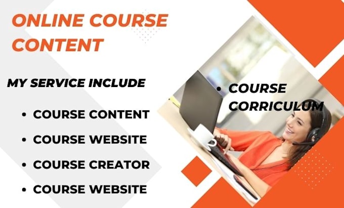 Create online course content, course curriculum, course creator for ...