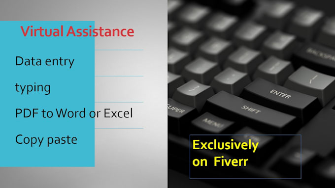 Data entry, ,convert pdf to word or excel, manual data typing by ...