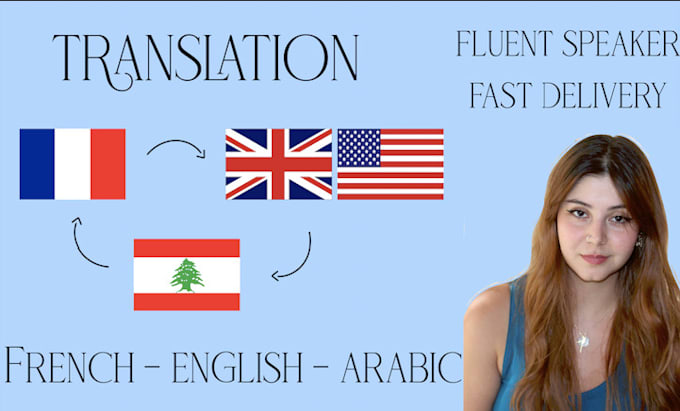 Translate english, french and arabic by Saraabikhalil | Fiverr