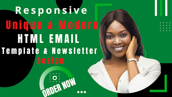 Design responsive html email campaign template, newsletters for email ...