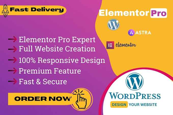 Design, clone or customize wordpress website with elementor pro by Wp_bird9 | Fiverr
