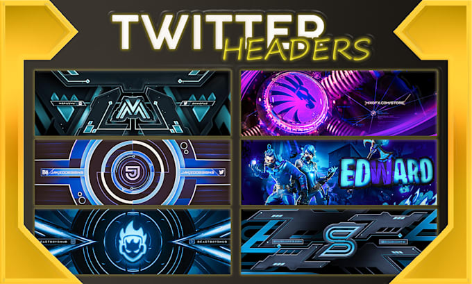 Create professional twitter headers in 2 days by Mdhvfx | Fiverr