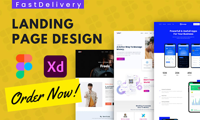 Design a modern and responsive landing page on figma by Samuel_dev0 ...