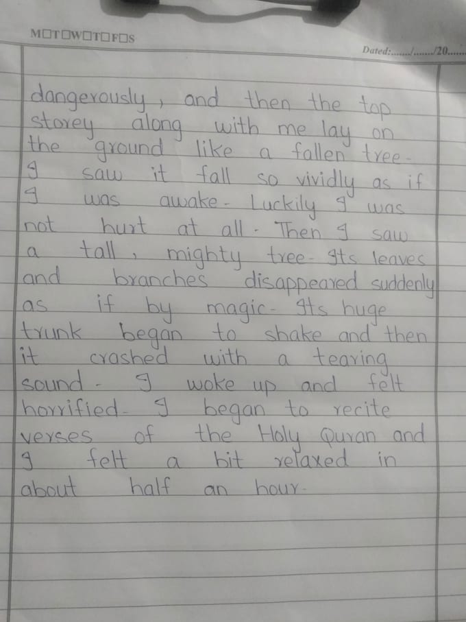 Write anything for you in my beautiful handwriting by Safi889designer ...