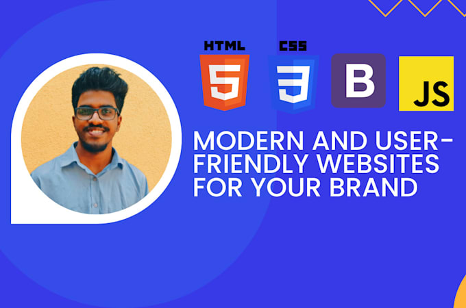 Create a responsive website using html, css, and bootstrap , javascript ...