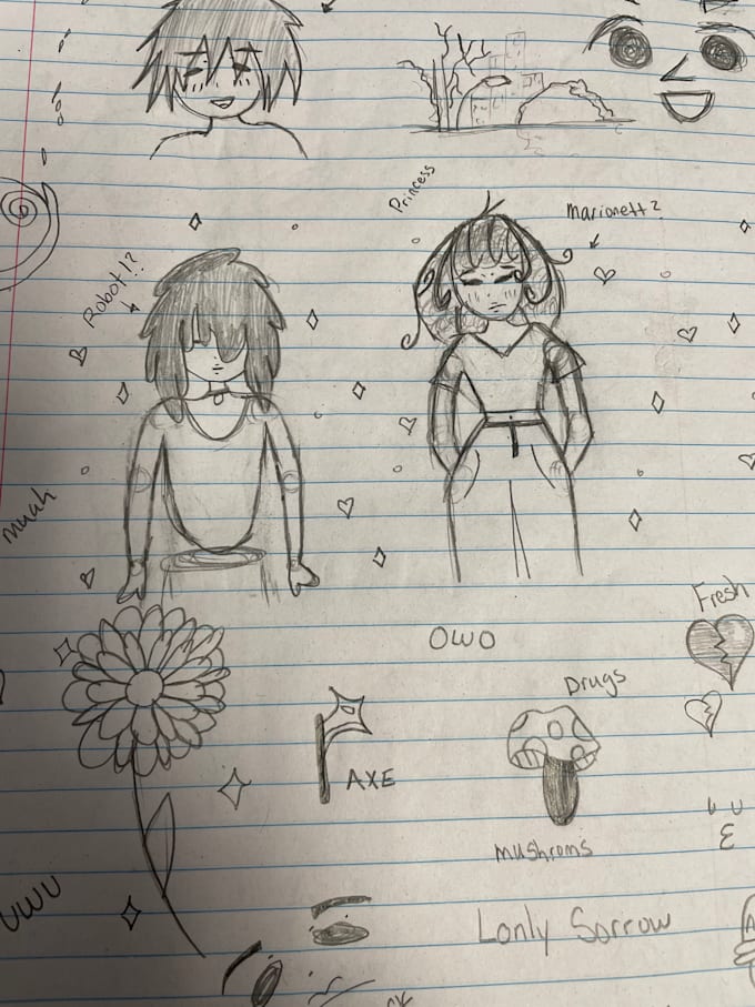 Draw random weird designs by Mitchirui | Fiverr