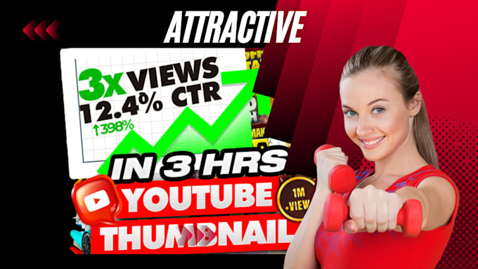 Design youtube thumbnail in 3hrs by Fitnesswhiz | Fiverr