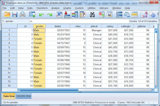 Do statistical data analysis and interpretation on spss by Pradorz | Fiverr