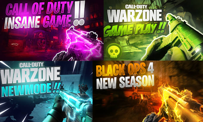Design amazing call of duty thumbnail by Adam_habib | Fiverr