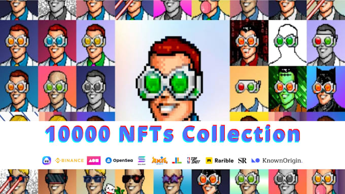 Generate 10k nfts art collection with rarities by Samjosef2019 | Fiverr