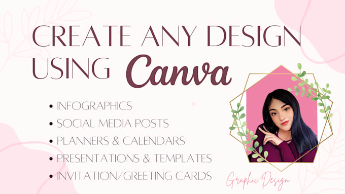 Create any design using canva by Hanyzvaez | Fiverr
