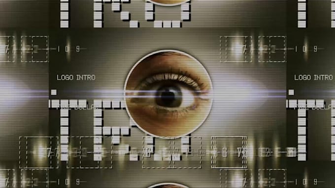 Make eye tech glitch logo intro in 4 different variations by ...
