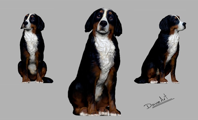 3d model your pet for 3d printing by Alvarodaveart | Fiverr